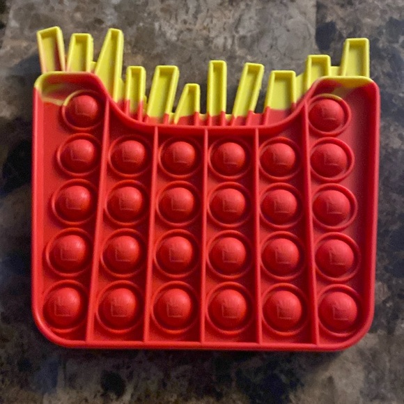 Toys | Red And Yellow Fry Pop It | Poshmark